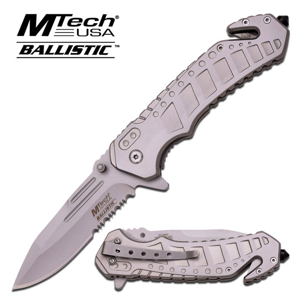 Ballistic Spring Assisted Knife, Stainless – Midwest Martial Arts Supply